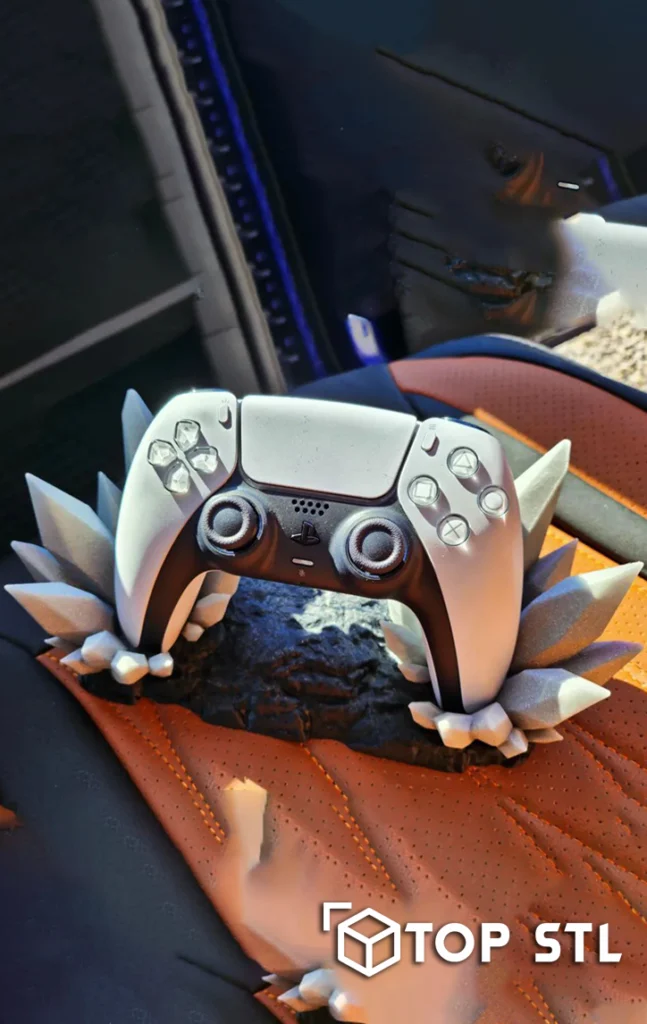 Crystal PS5 Controller Holder STL File - TOP STL