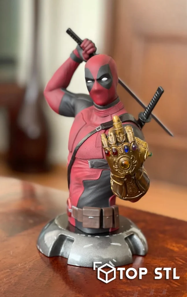 Deadpool Infinity Gauntlet STL 3D Print File - TOP STL