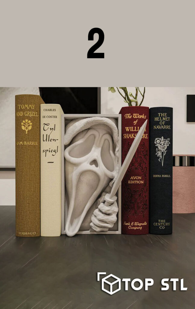 Horror Book Nook Pack STL Files - TOP STL