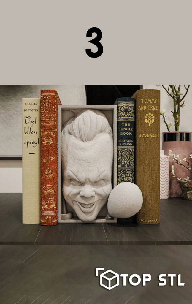Horror Book Nook Pack STL Files - TOP STL