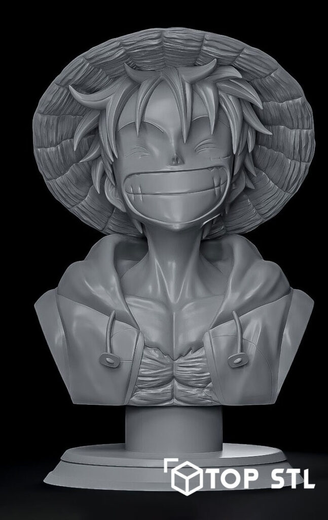 Luffy Bust STL Files - TOP STL