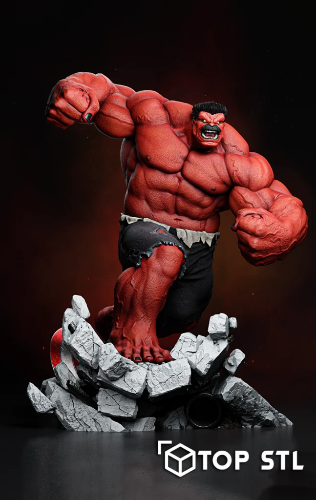 Red Hulk STL Files - TOP STL