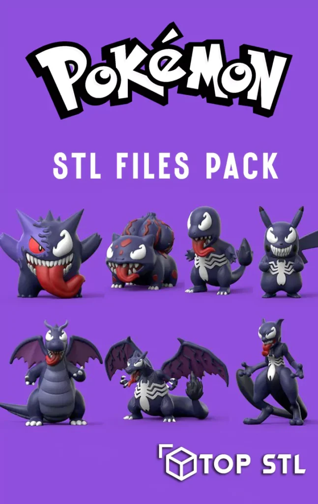 Venom Pokemon STL Pack - TOP STL
