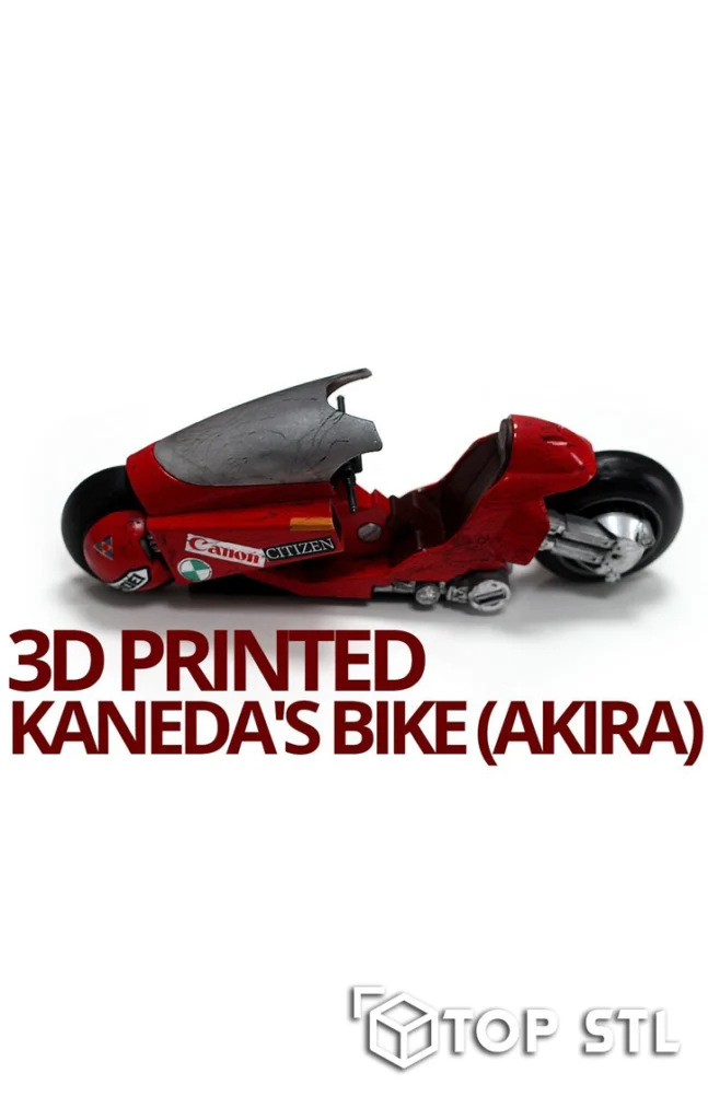 AKIRA Kanedas Bike STL 3D Print Model - TOP STL
