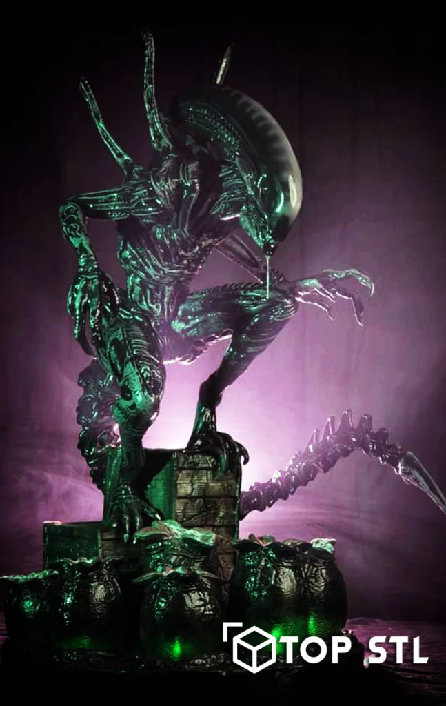 Alien Xenomorph STL 3D Print Model - TOP STL