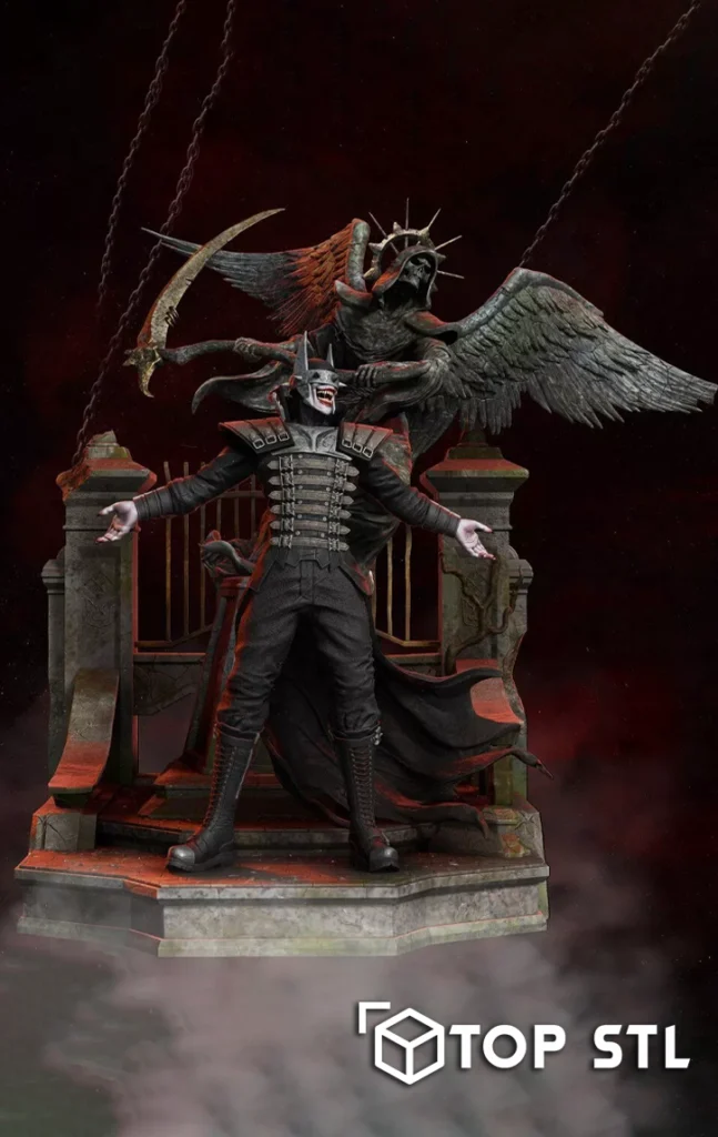 Batman Who Laughs 3D Print STL Model - TOP STL