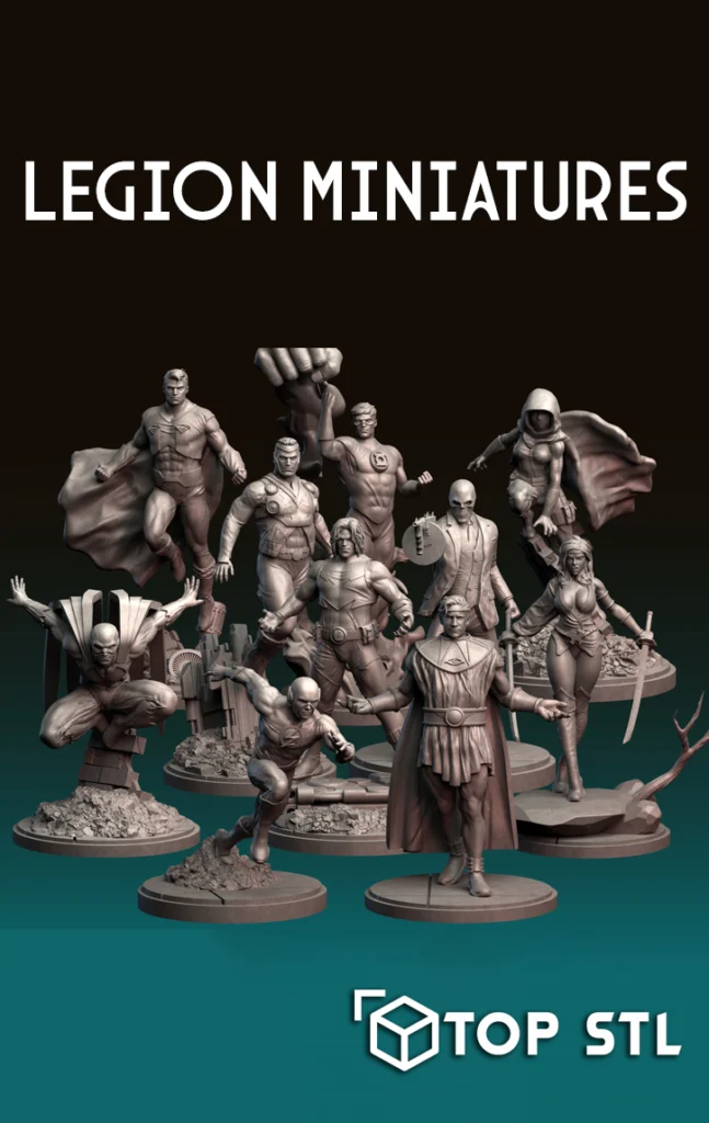 DC Miniatures STL 3D Print Model - TOP STL
