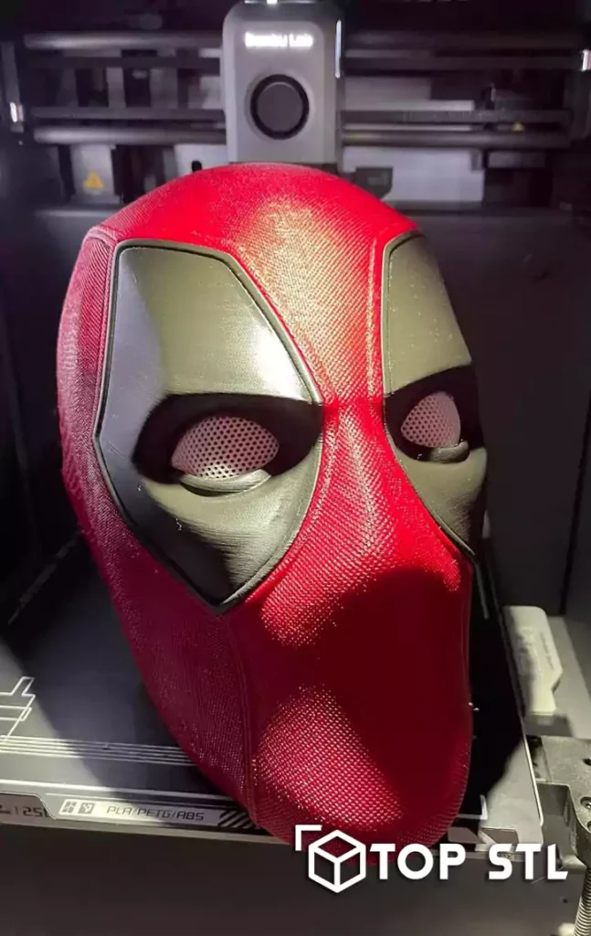 Deadpool Helmet 3D Print STL Model - TOP STL