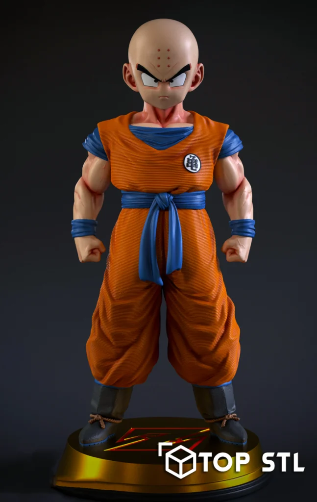 Krillin 1-6 Scale 3D Print STL Model - TOP STL