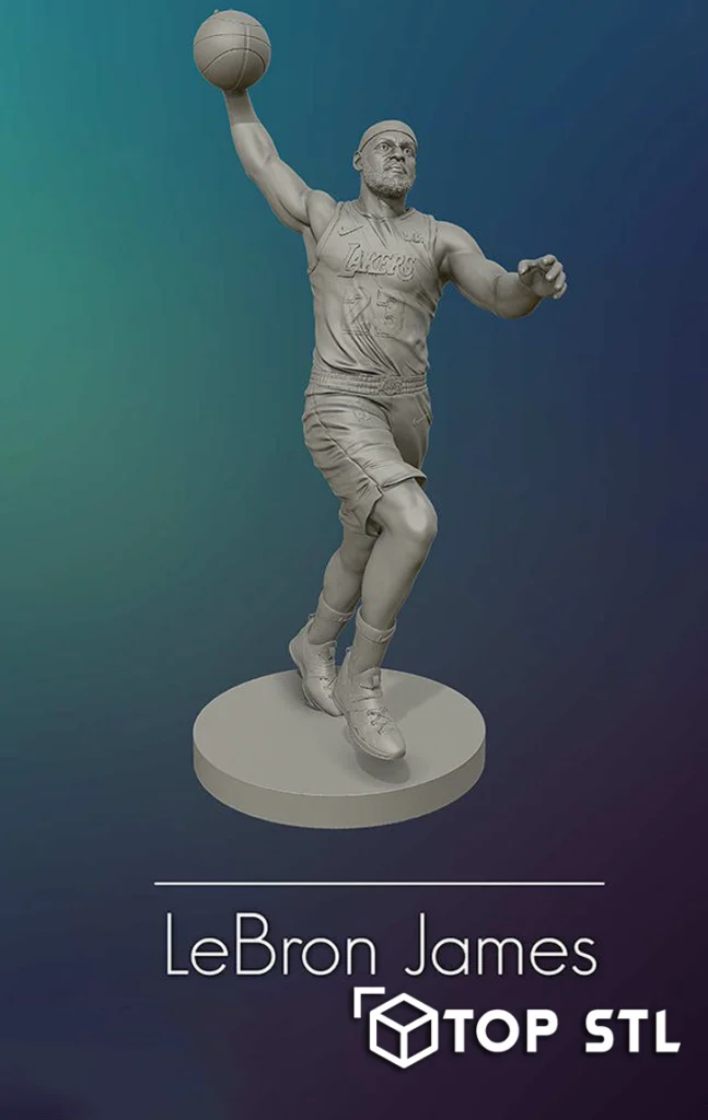 LeBron James 3D Print STL Model - TOP STL
