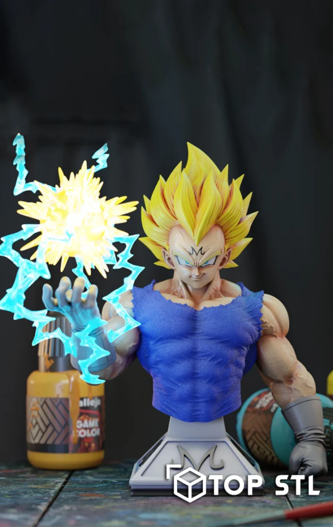 Majin Vegeta 3D Print STL Model - TOP STL