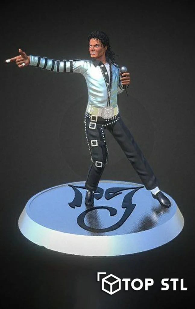 Michael Jackson STL 3D Print Model - TOP STL