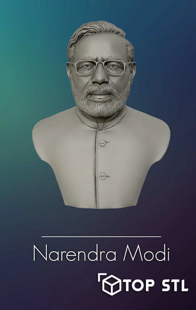 Narendra Modi 3D Print STL Model - TOP STL