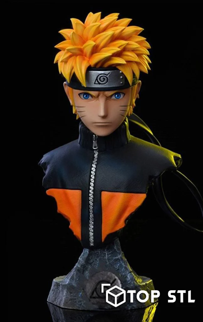 Naruto Bust 3D Print STL Model - TOP STL