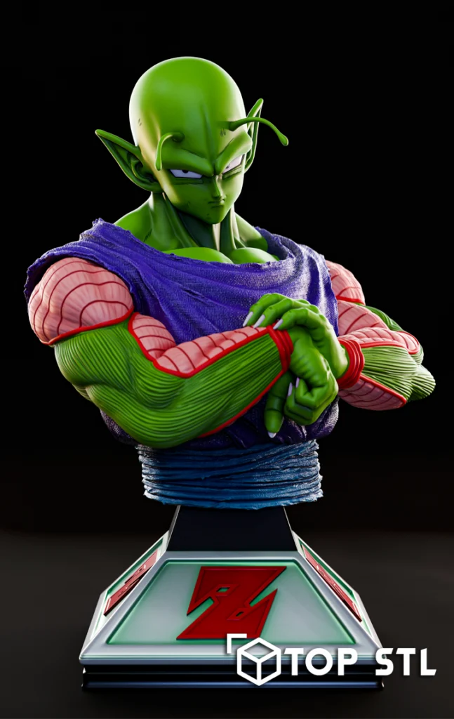 Piccolo Bust STL 3D Print Model - TOP STL