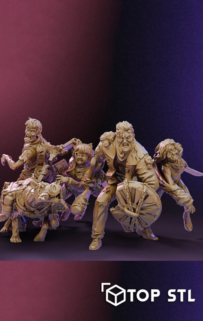 Scooby Doo Gang Zombies STL Files - TOP STL