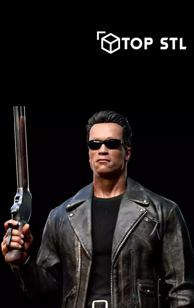 Terminator Arnold Schwarzenegger 3D Print STL Model - TOP STL