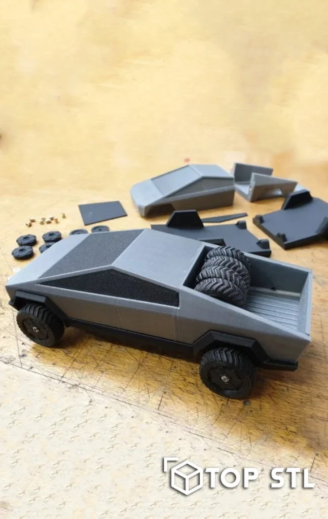 Tesla Cybertruck STL 3D Print Model - TOP STL