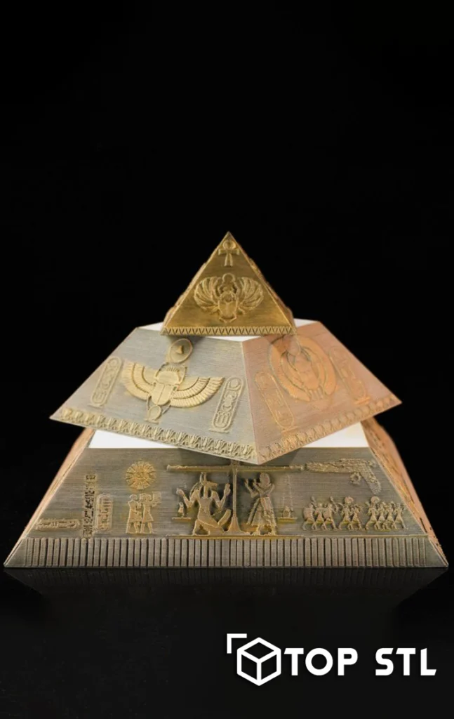 The Pyramid Enigma STL 3D Print Model - TOP STL
