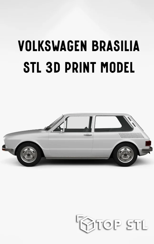 Volkswagen Brasilia STL 3D Print Model - TOP STL