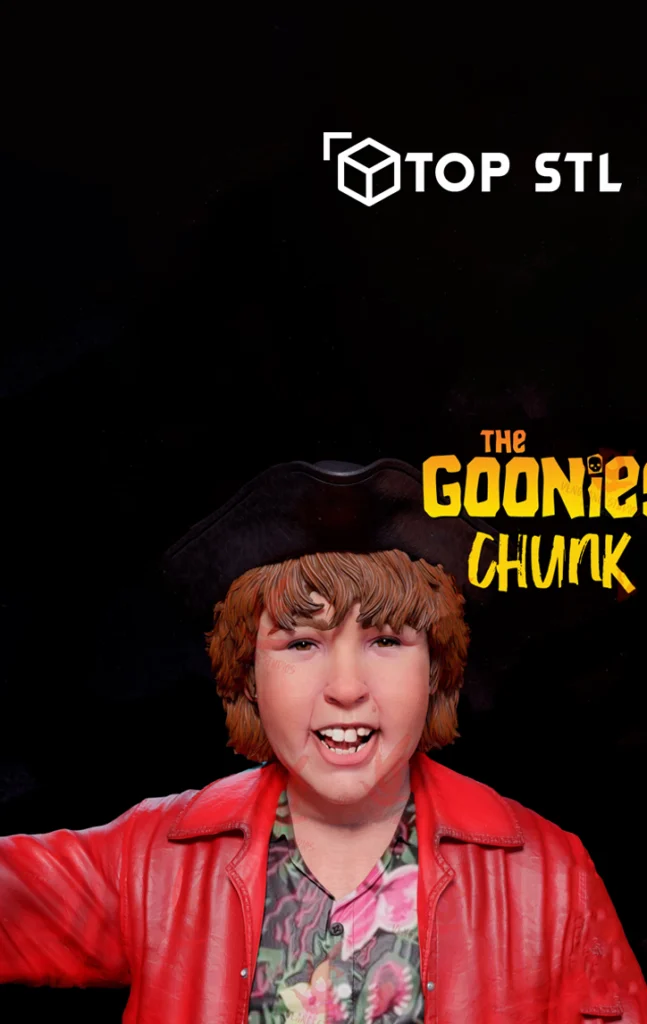 Chunk The Goonies STL 3D Print Model - TOP STL