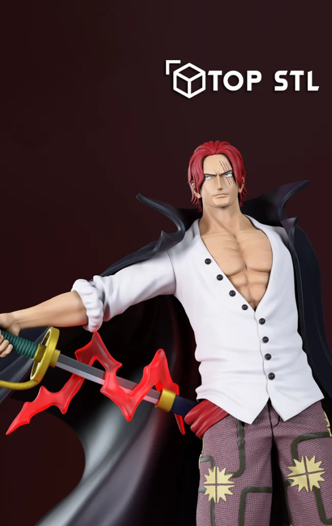 Shanks One Piece STL 3D Print Model - TOP STL