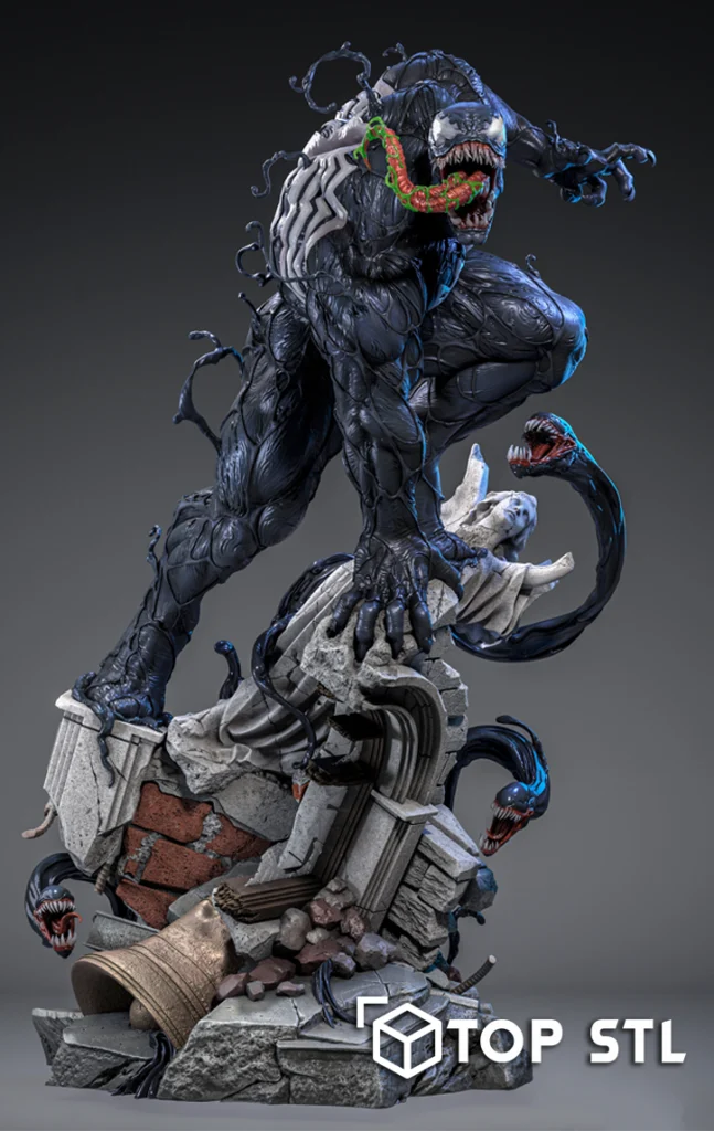 Venom STL 3D Print Model - TOP STL
