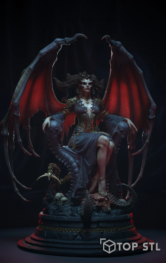 Lilith STL 3D Print Model - TOP STL